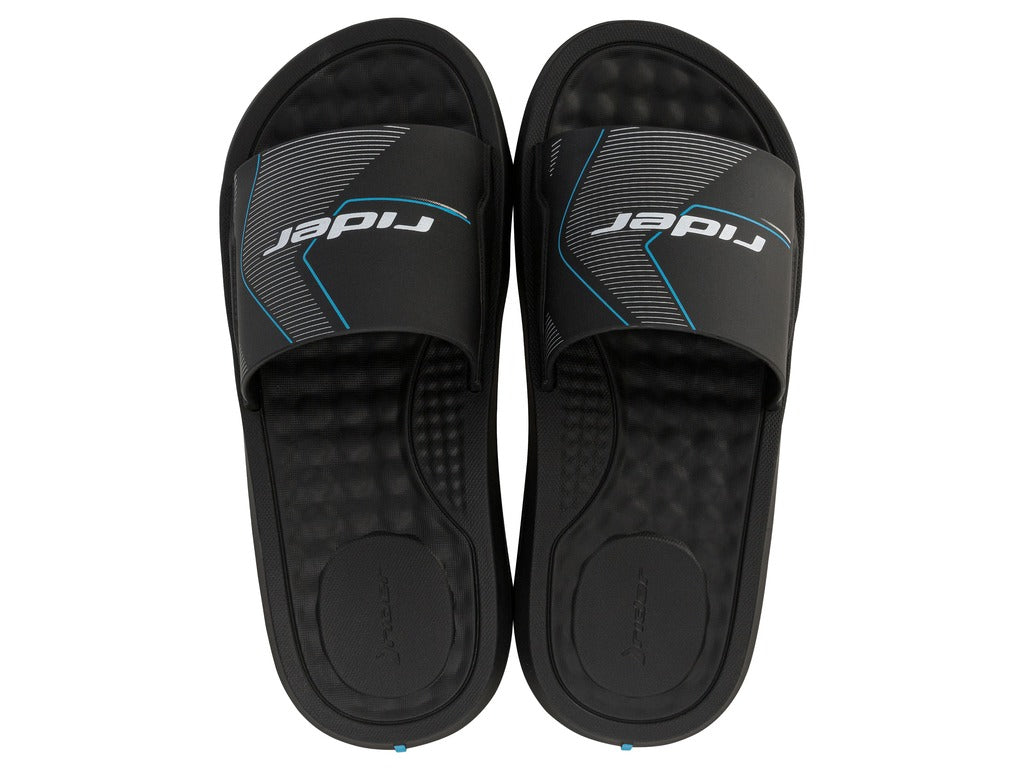 Sandalia Hombre Negro/Blanco Step Rider – Sandalias Rider